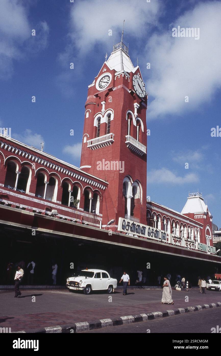 View of Chennai Central railway station, Chennai, Tamil Nadu, India ...