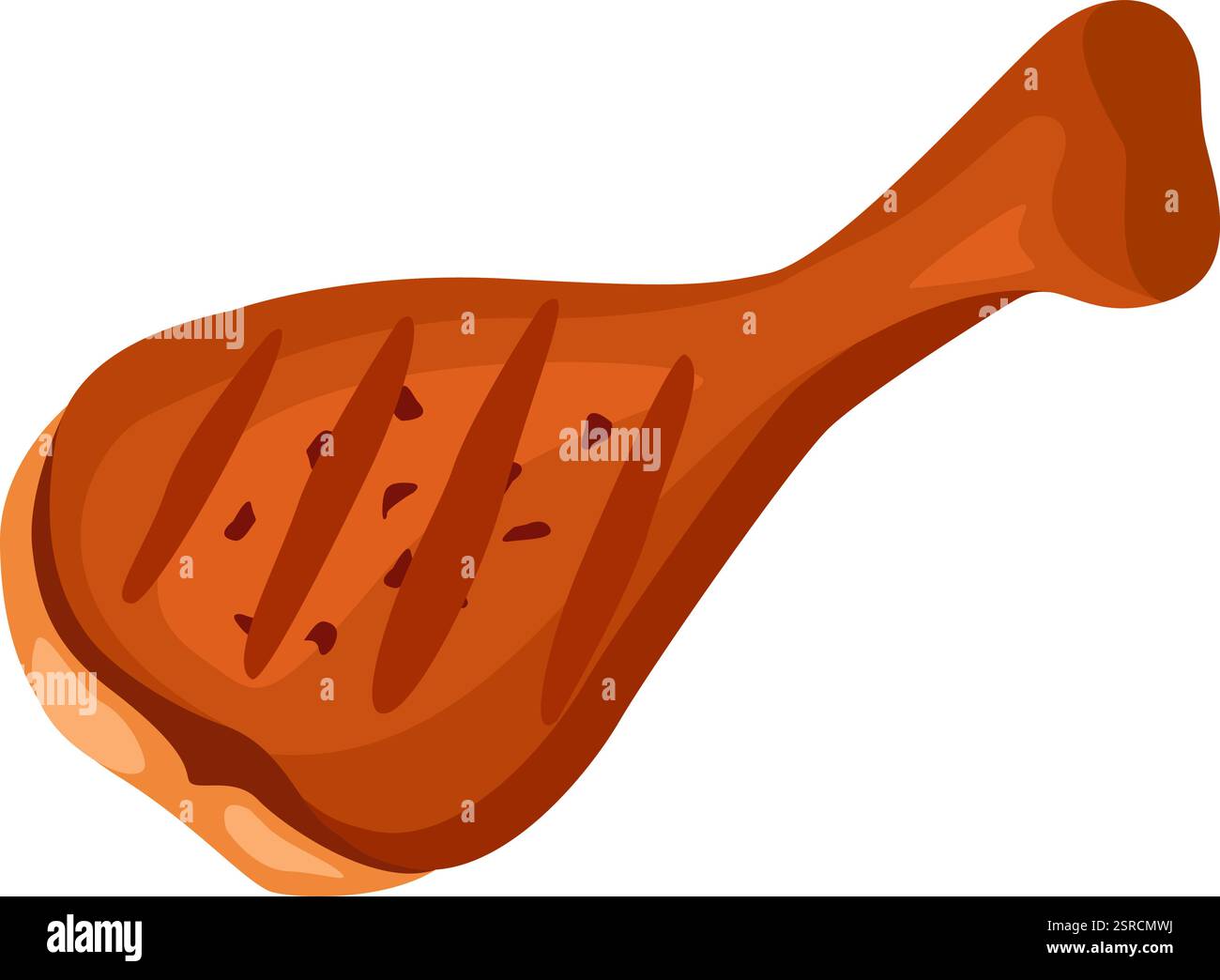 Chicken leg marks Stock Vector Images - Alamy