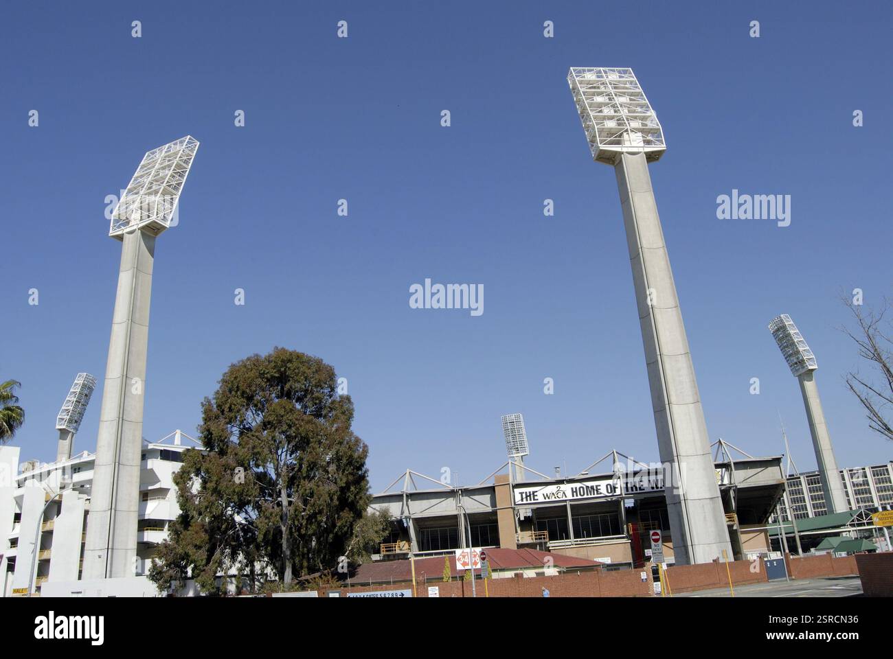 Lights at WACA cricket ground, Perth, Australia, Oceania Stock Photo ...