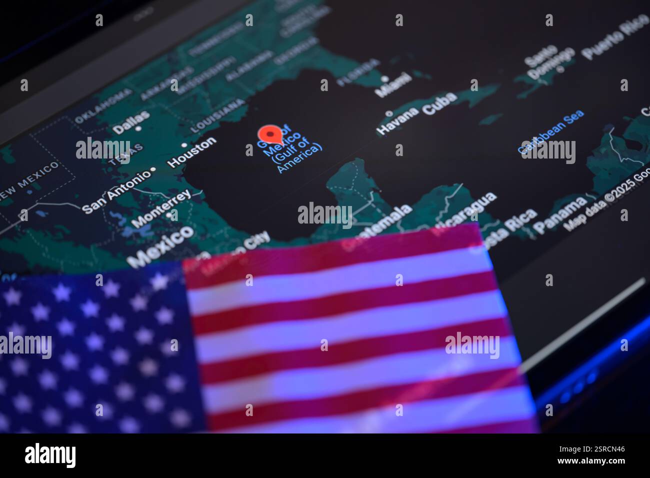 Brussels, Belgium. 15th Feb, 2025. The Gulf of Mexico new name into ...