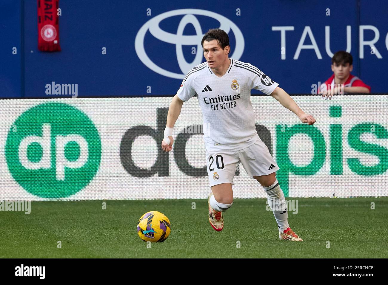 Pamplona, Navarre, Spain. 15th Feb, 2025. Fran Garcia of Real Madrid CF ...