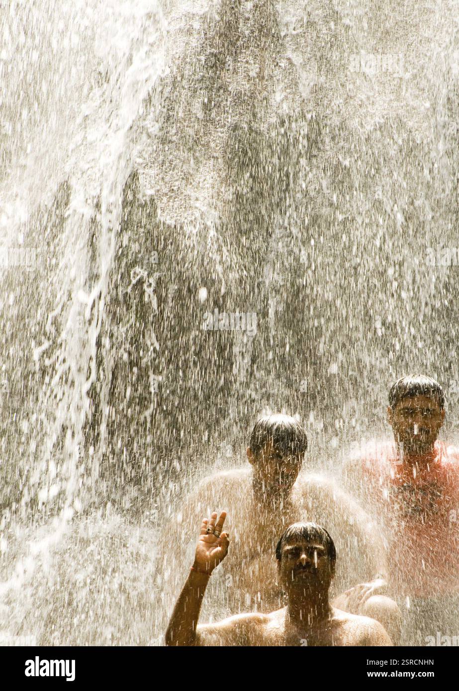 Bee waterfall and tourist, Pachmarhi, Madhya Pradesh, India, Asia Stock ...
