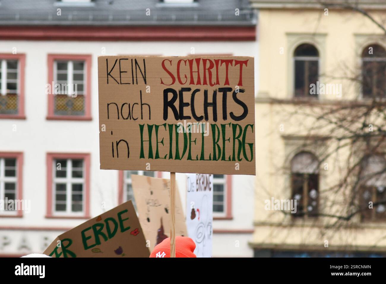 Heidelberg, Germany - February 12th 2025: Person holding up sign with ...