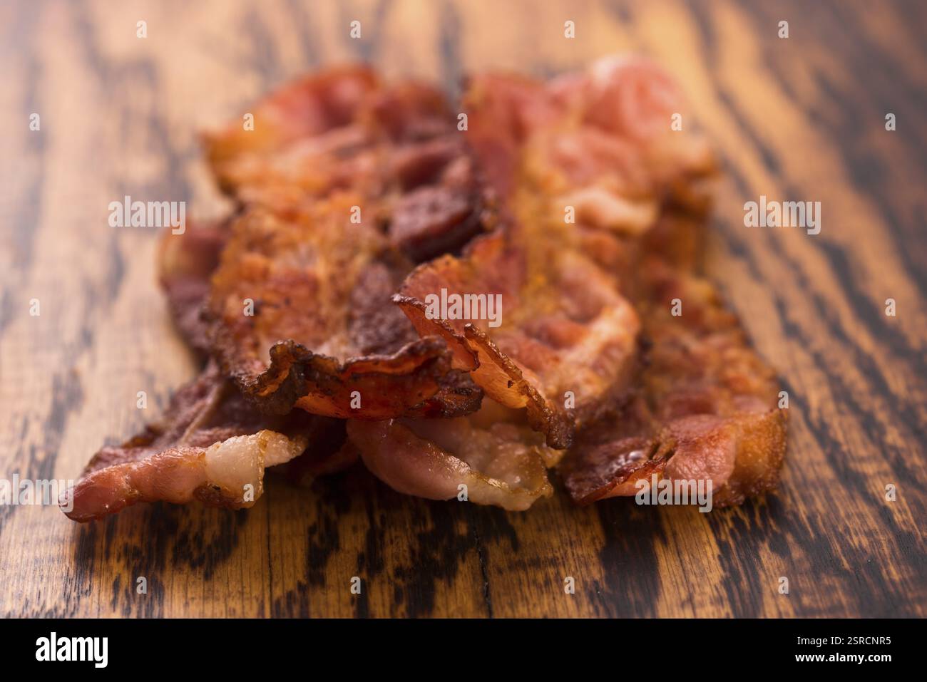 Cooked Bacon Strips Stock Photo - Alamy