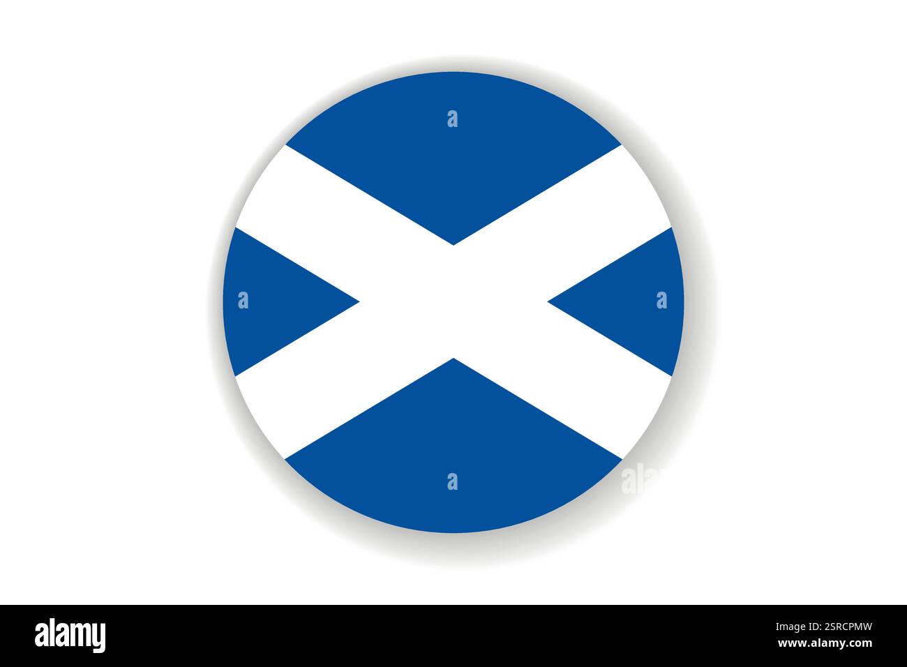 Flag of Scotland. Scottish national symbol in official colors. Template ...