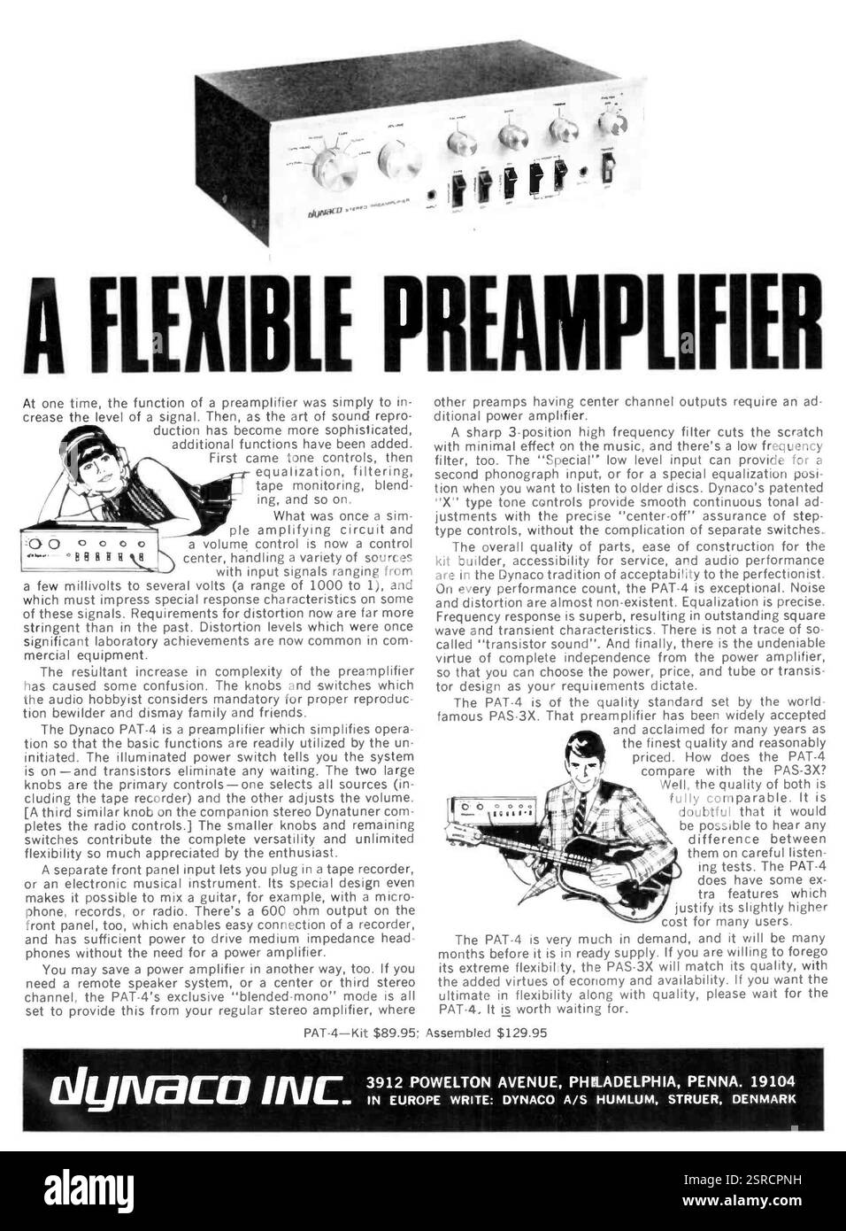 1967 US Dynaco preamplifier ad Stock Photo - Alamy