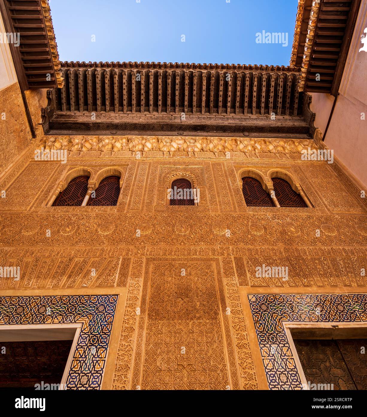 Intricate Stucco Details of the Fachada de Comares in Alhambra’s ...