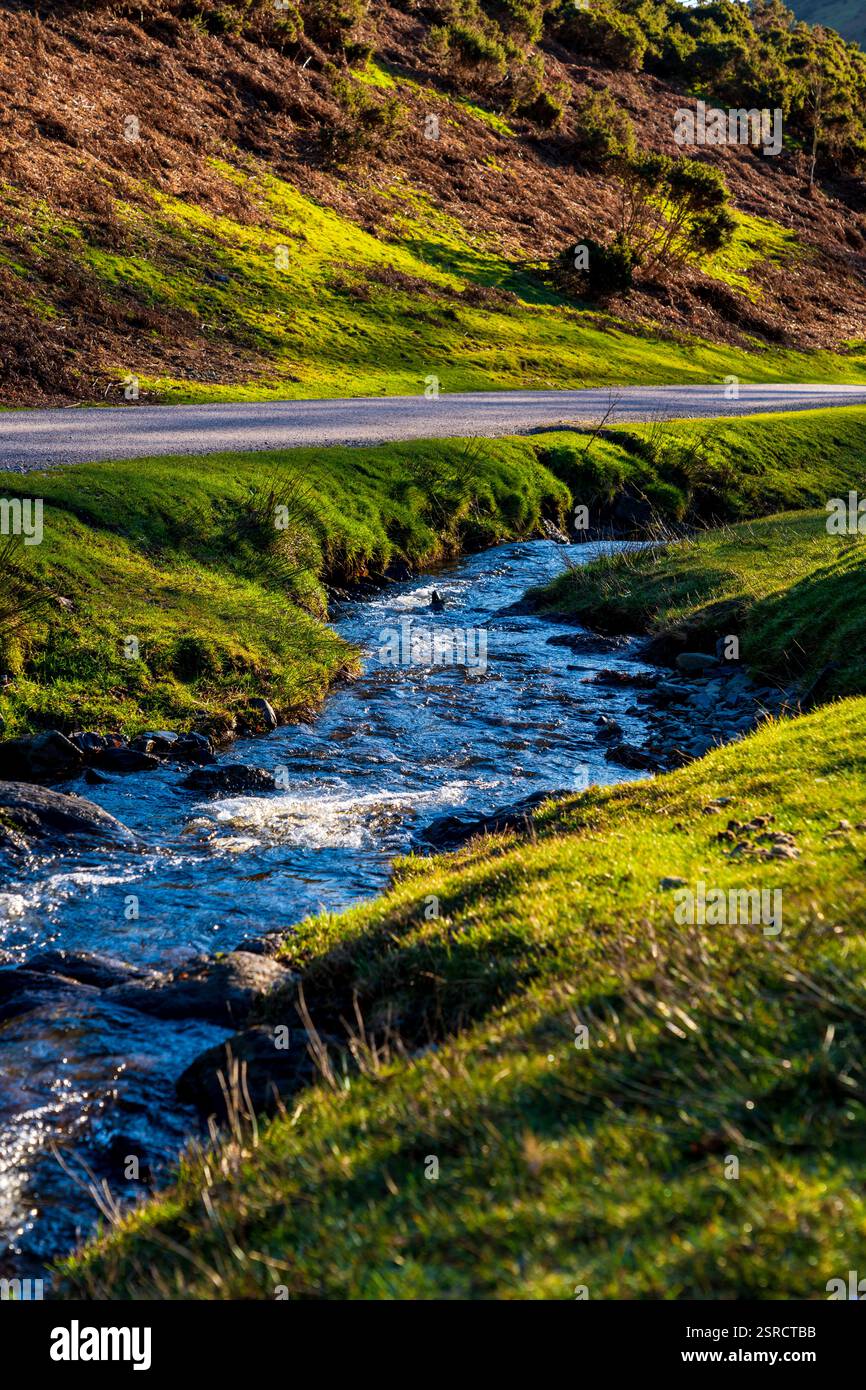 Sparkling Waters of Ashbrook River Winding Through Carding Mill Valley ...