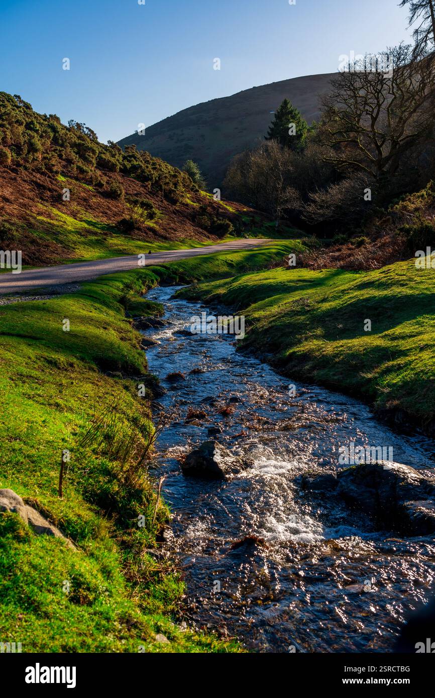 Sparkling Waters of Ashbrook River Winding Through Carding Mill Valley ...