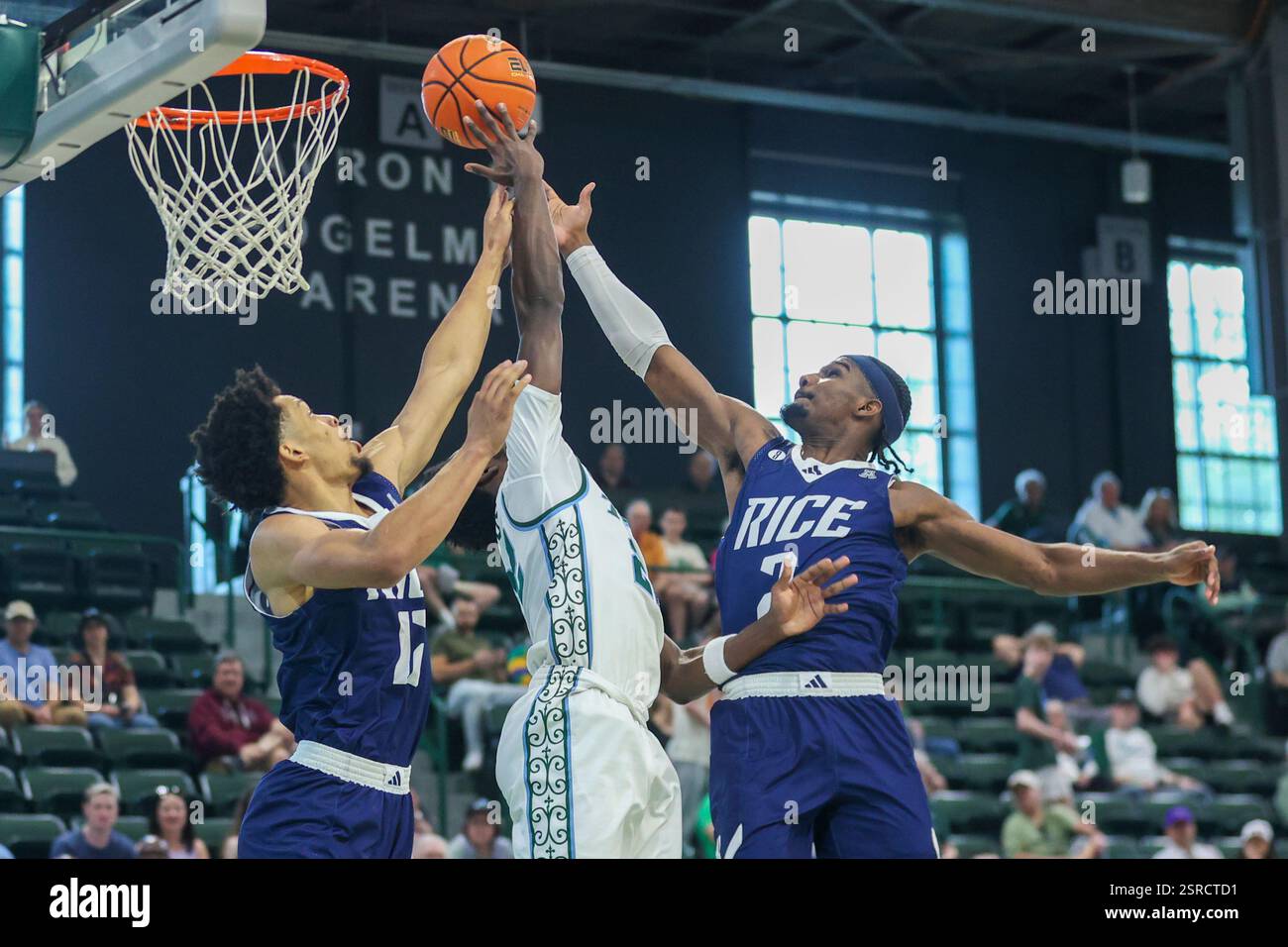 New Orleans, United States. 15th Feb, 2025. Tulane Green Wave guard ...