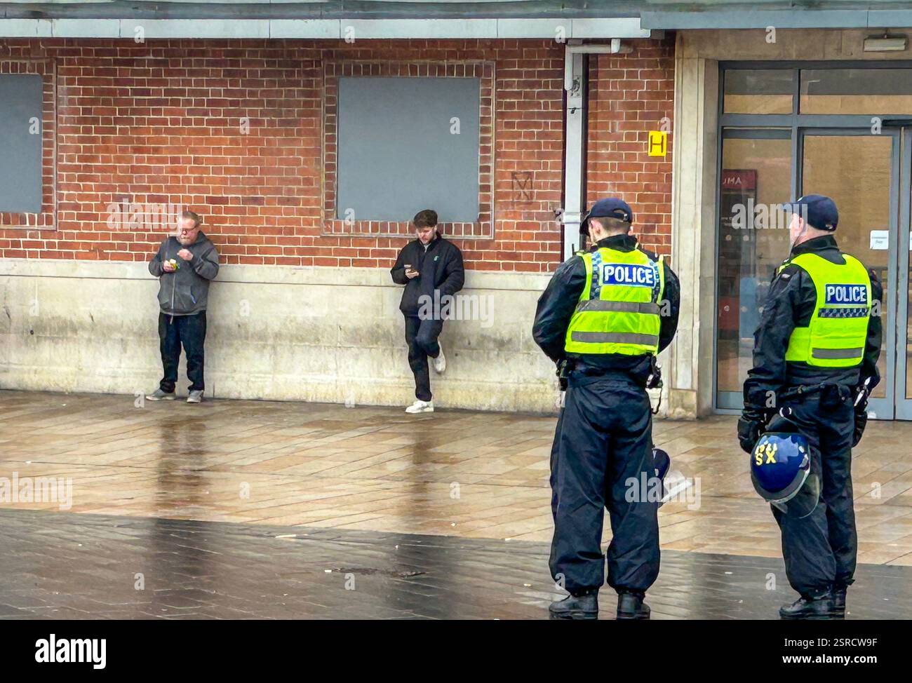 Doncaster Febuary 15th 2025 Match day police keeping and eye on ...