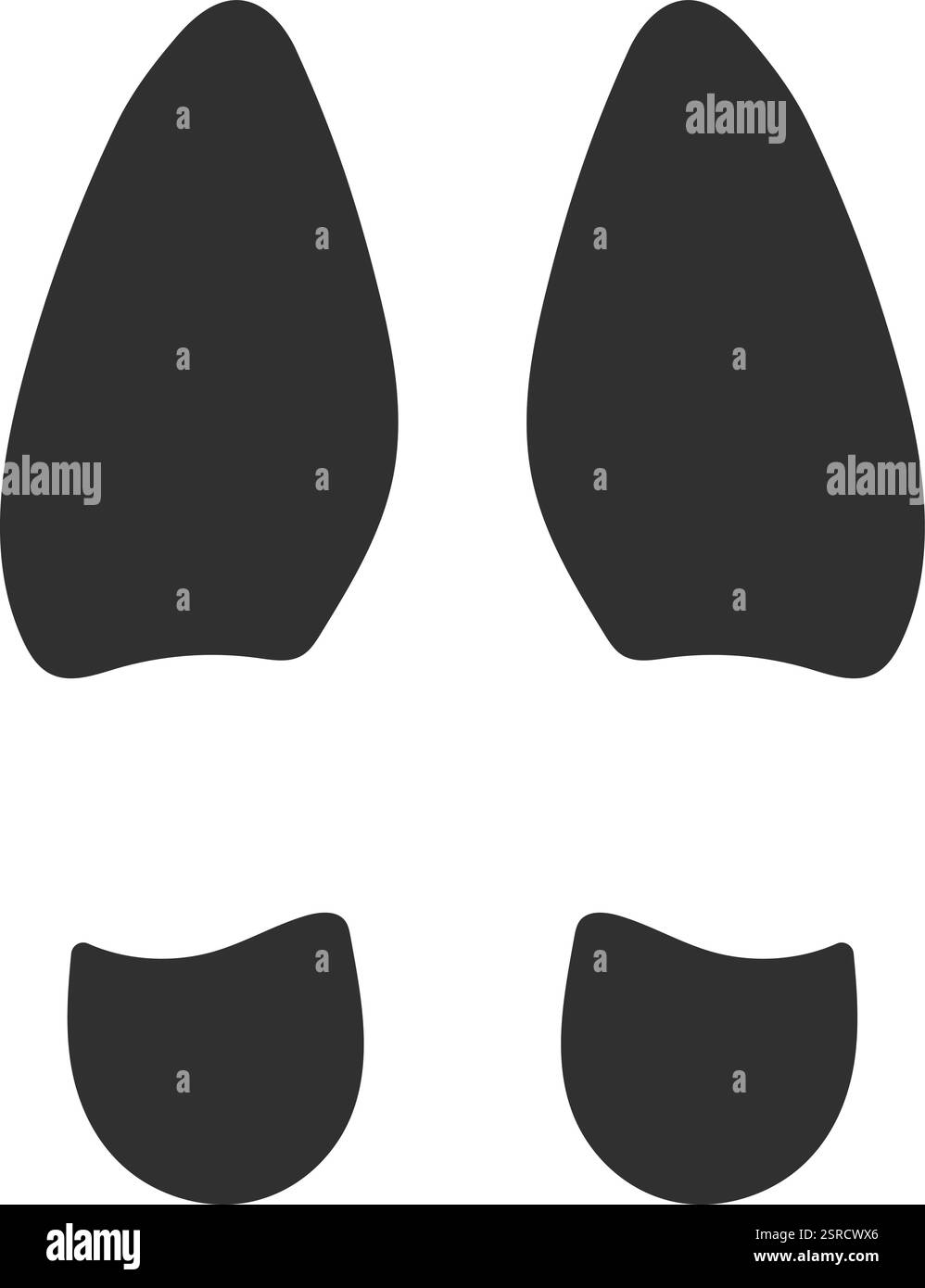 Imprints of footwear symbolizing a journey, progress, or leaving a mark ...