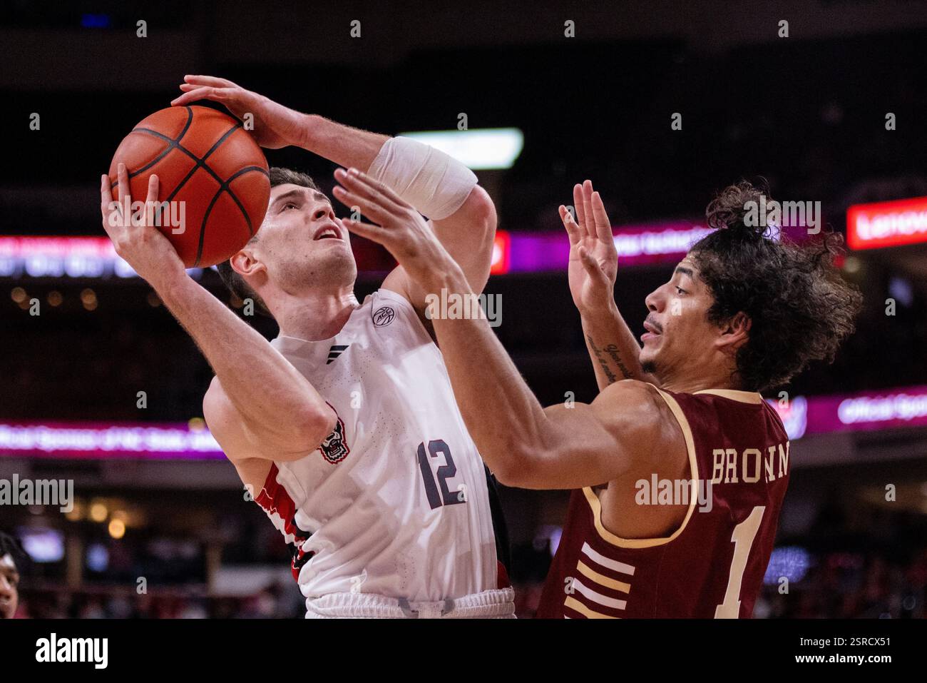 Raleigh, NC, USA. 15th Feb, 2025. North Carolina State guard Michael O ...