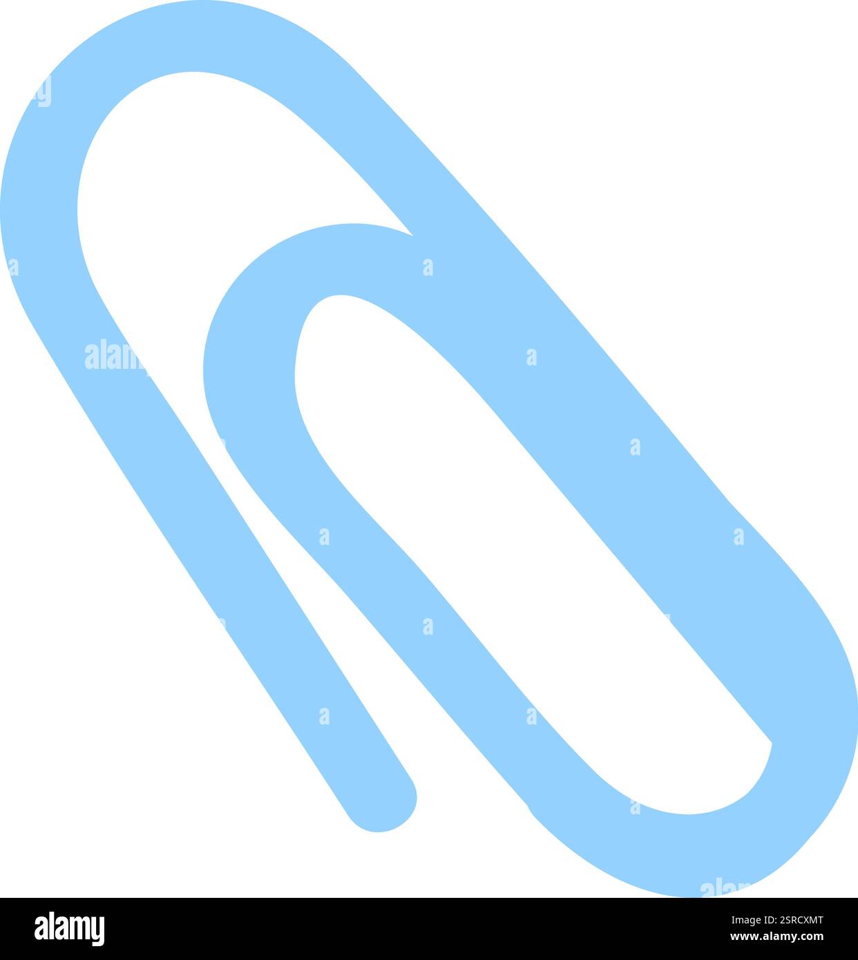 Paperclip holding multiple sheets of paper together, providing ...