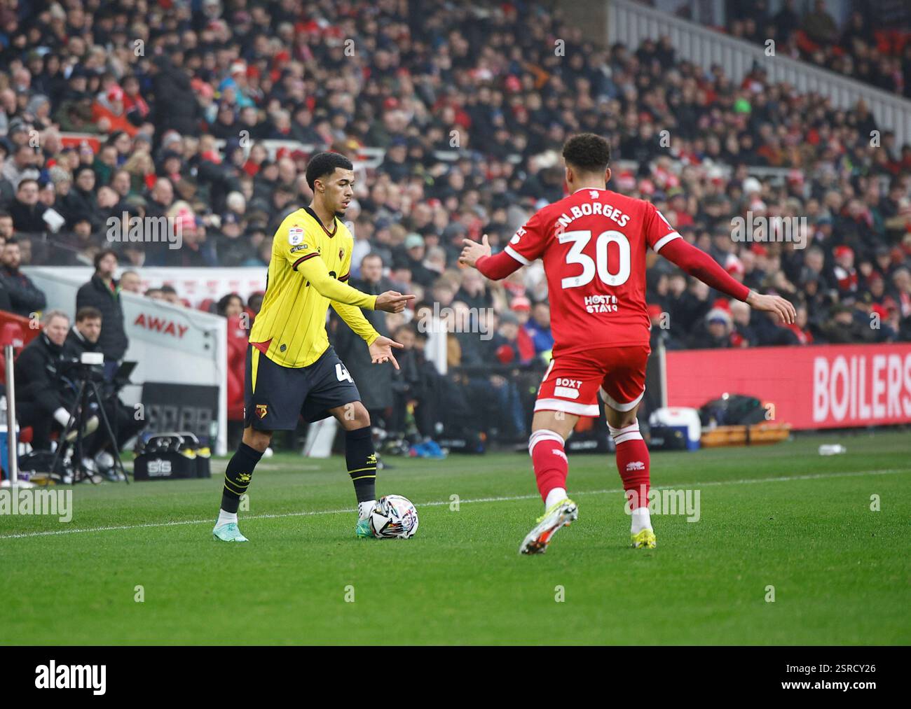 Riverside Stadium, Middlesbrough, UK. 15th Feb, 2025. EFL Championship ...