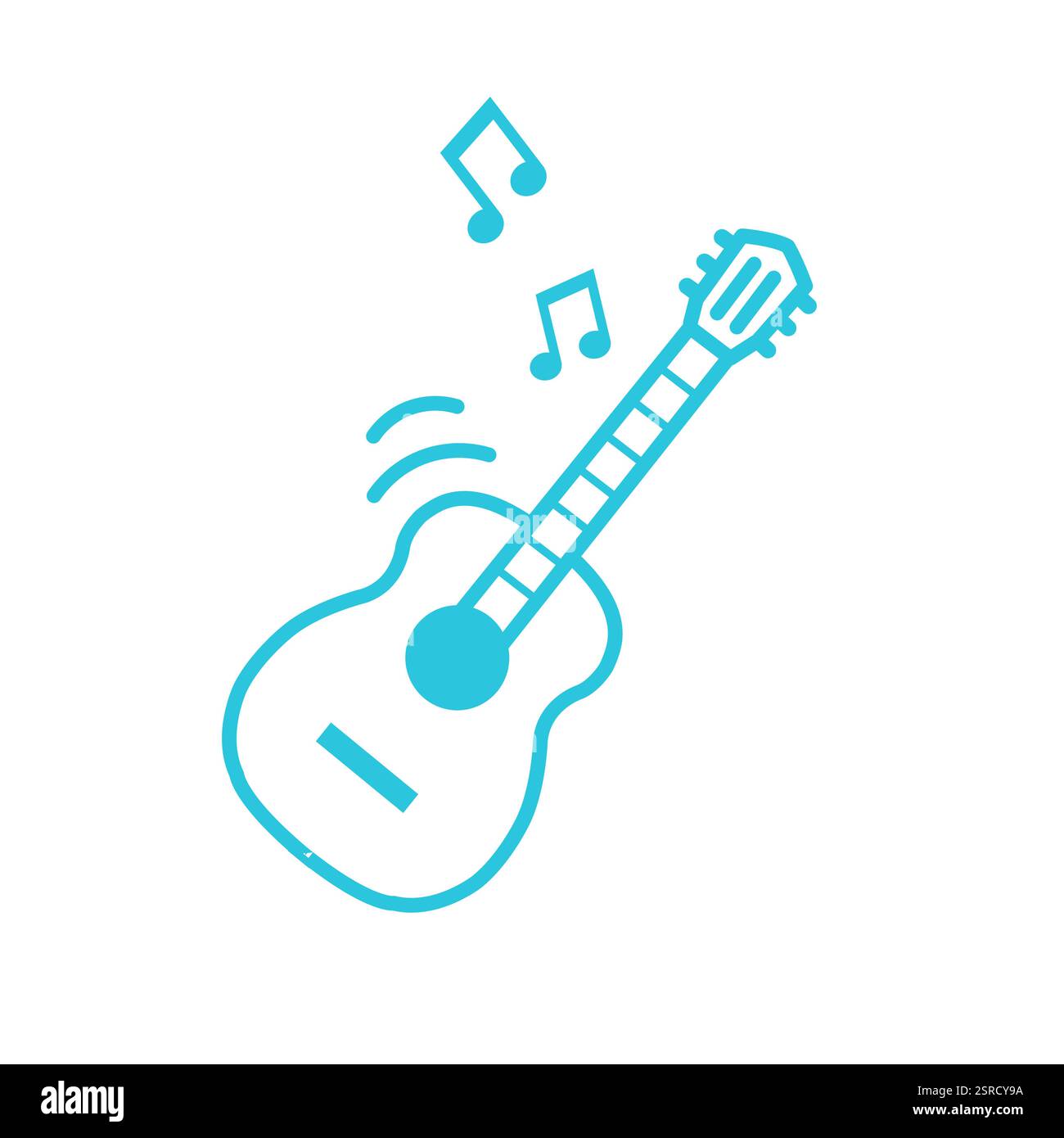 White romantic music icon isolated Stock Vector Images - Alamy
