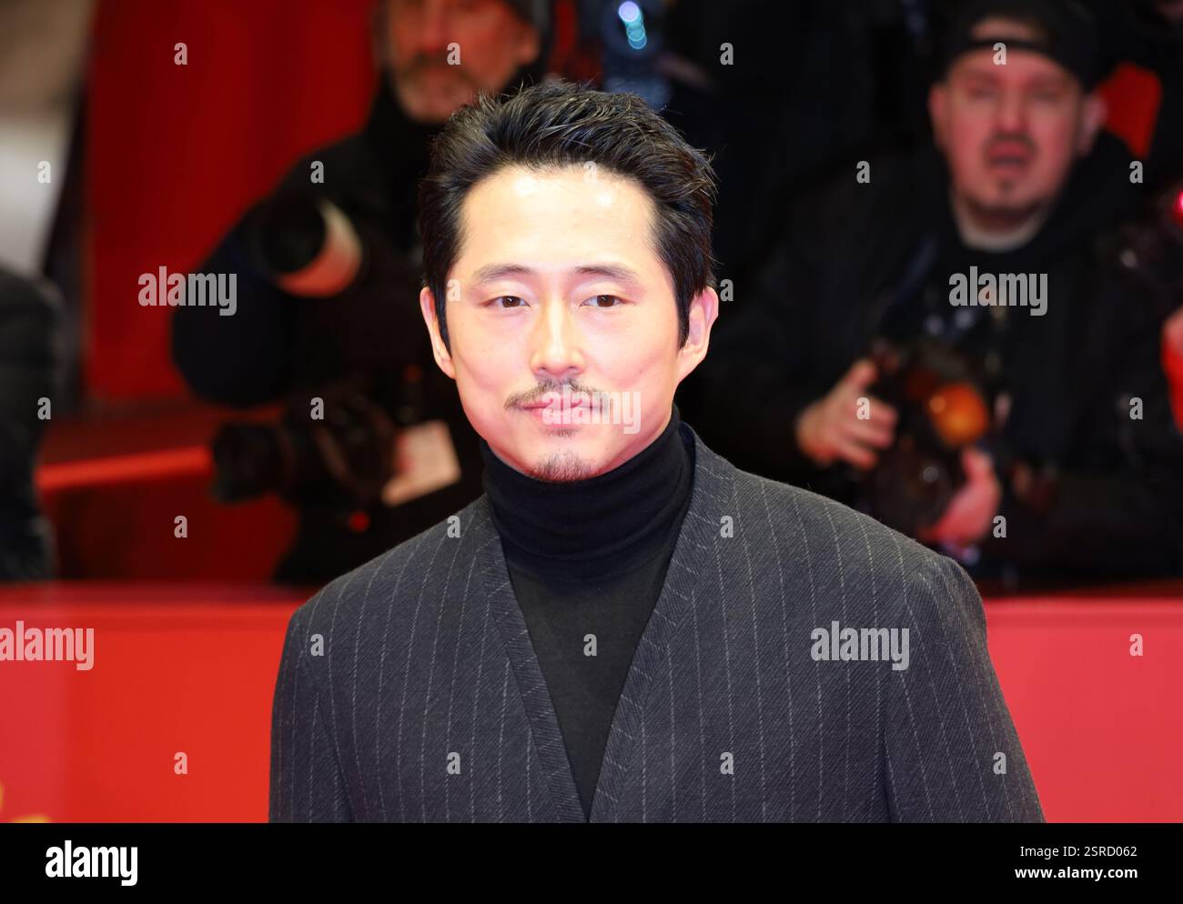 Berlin, Germany, 15th February 2025, Steven Yeun arriving on the red ...