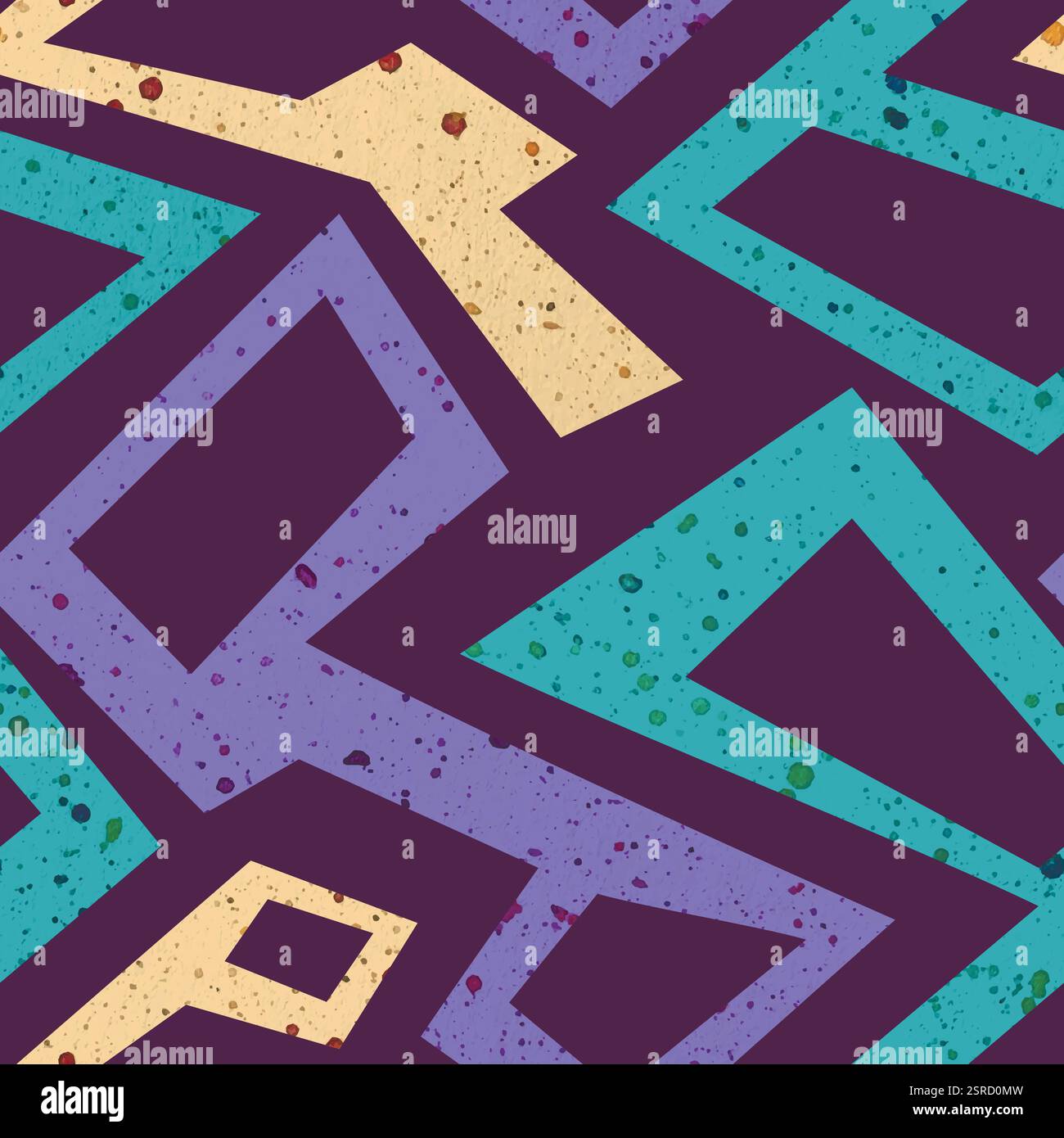 African ethnic seamless pattern with colorful elements. Geometric ...