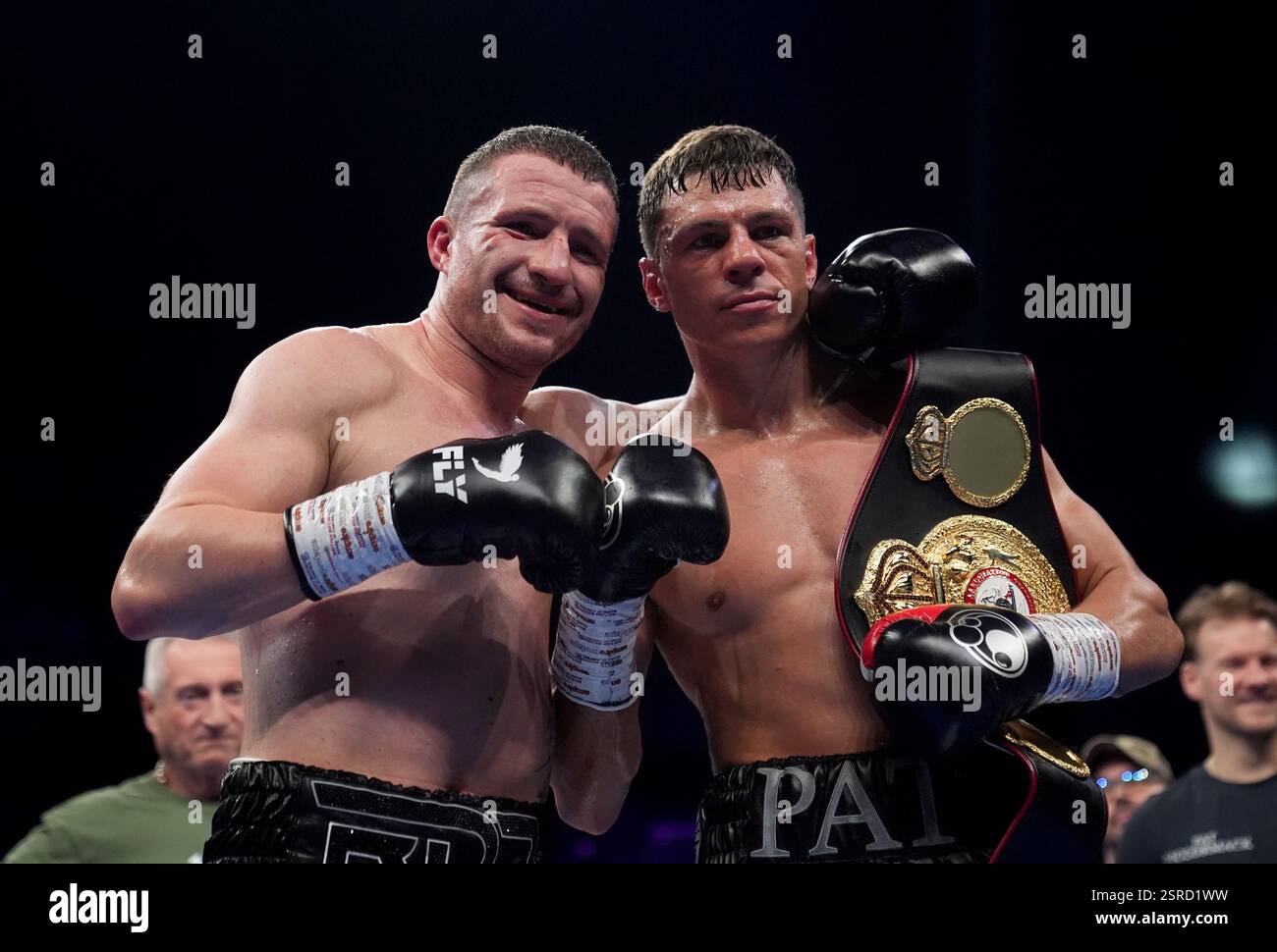 Pat McCormack (right) and Robbie Davies jr (left) after their fight at ...