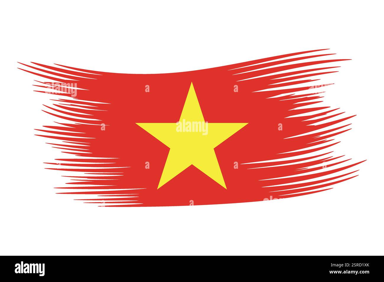 Flag of Vietnam. Vietnamese national symbol in official colors ...