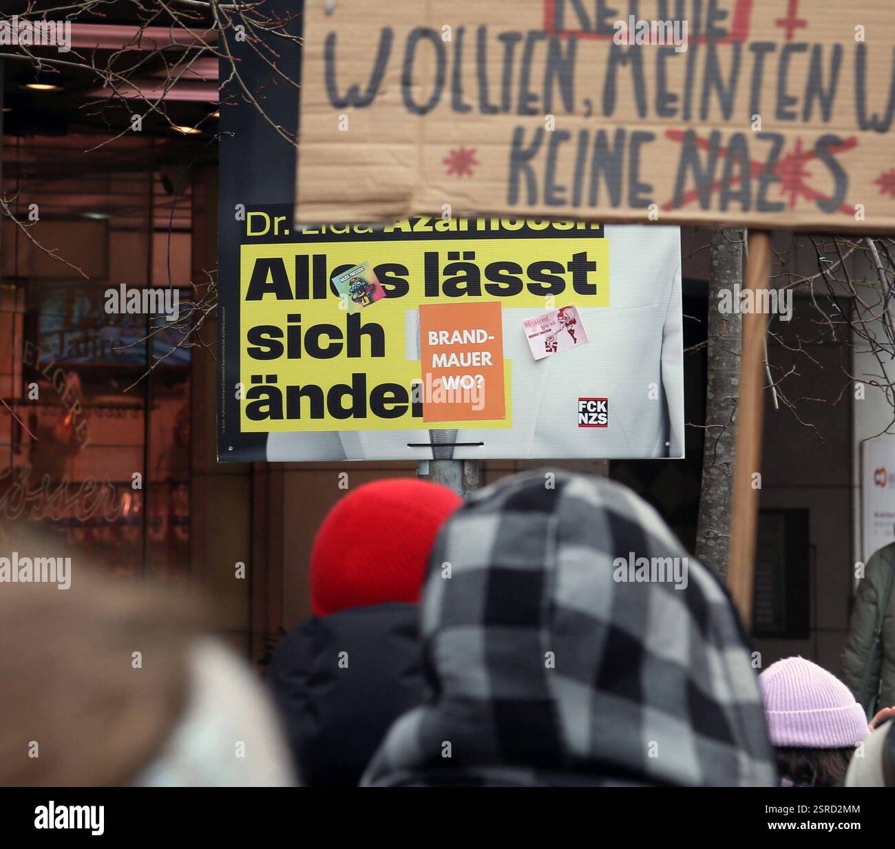 15.02.2024, Demonstration gegen AfD-Wahlkampfveranstaltung in ...
