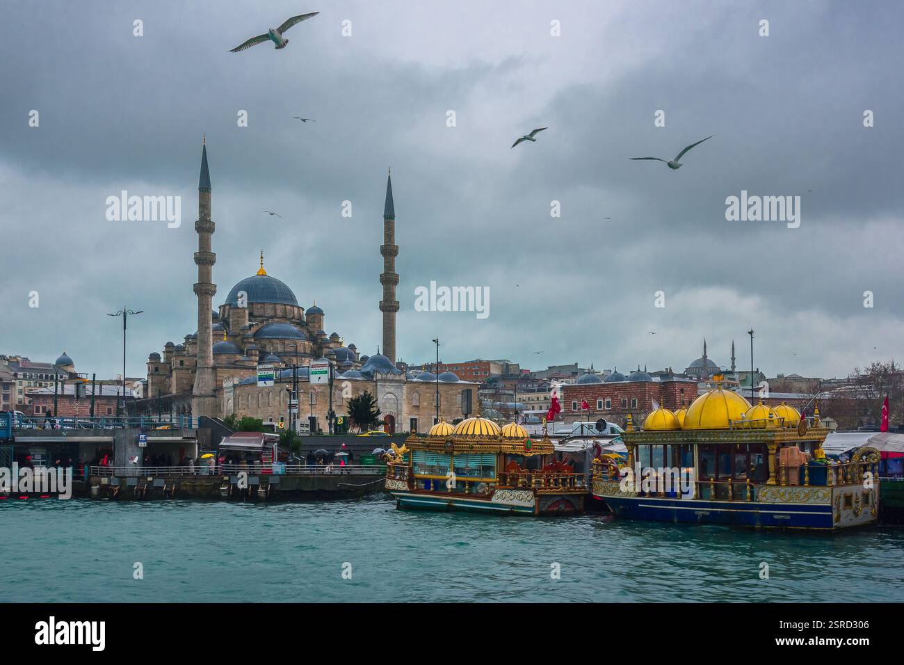 Yeni Cami or New Mosque or Valide Sultan Camii Mosque, an Ottoman ...