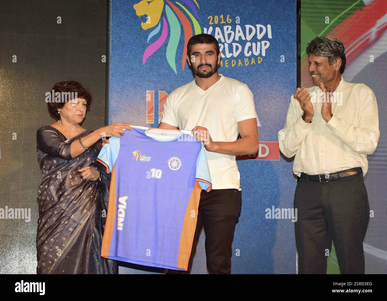 Former Indian cricket player Kapil Dev during the announcement of ...