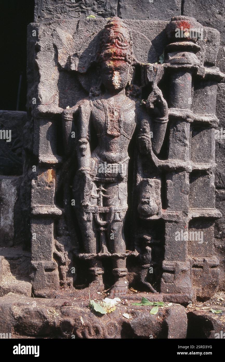 Lord Shiva statue at Aundha Nagnath Temple, Nanded, Maharashtra, India ...