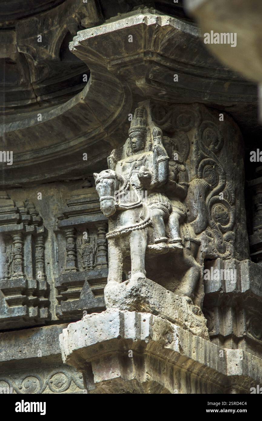 Sculpture on kopeshwar temple, Kolhapur, Maharashtra, India, Asia Stock ...