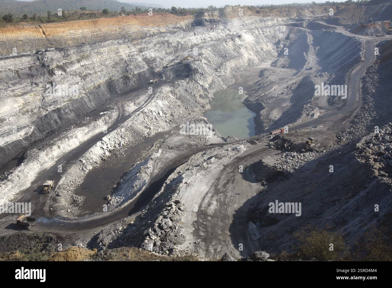 Overview of Coal mine in Jharkhand, India, Asia Stock Photo - Alamy