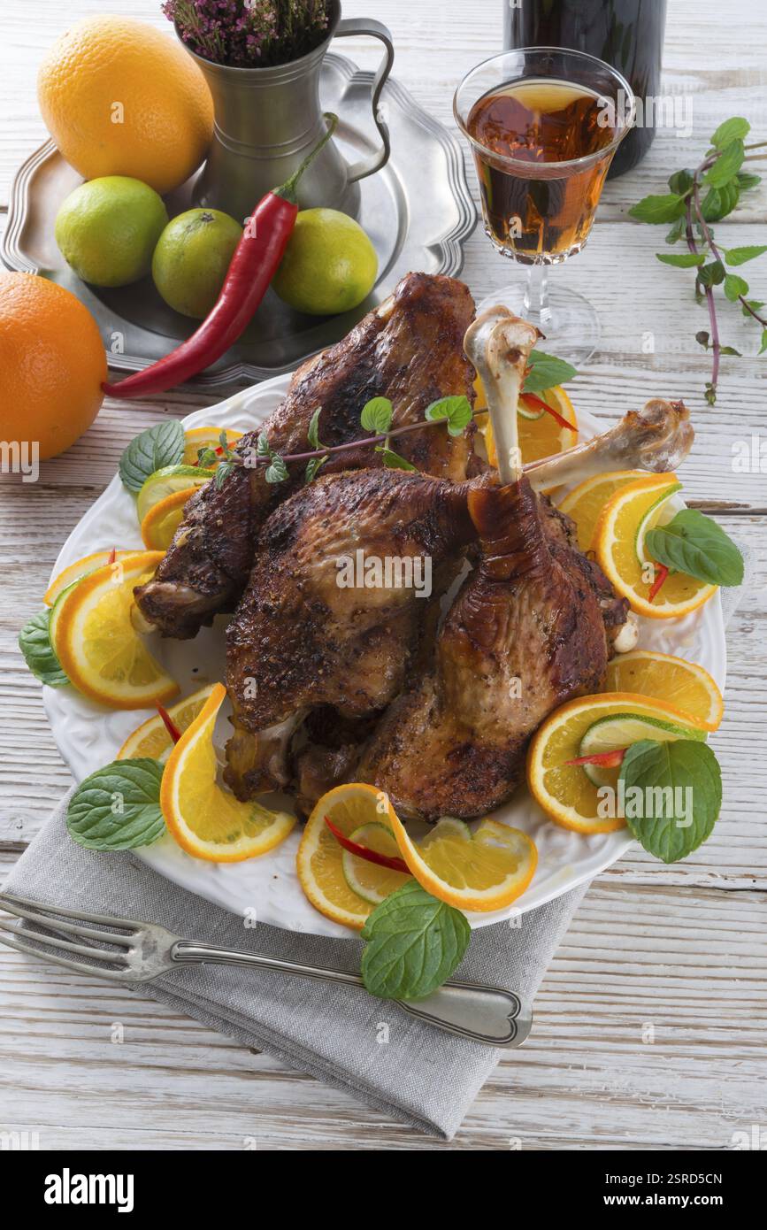 Geese meat for St. Martin's Day Stock Photo - Alamy