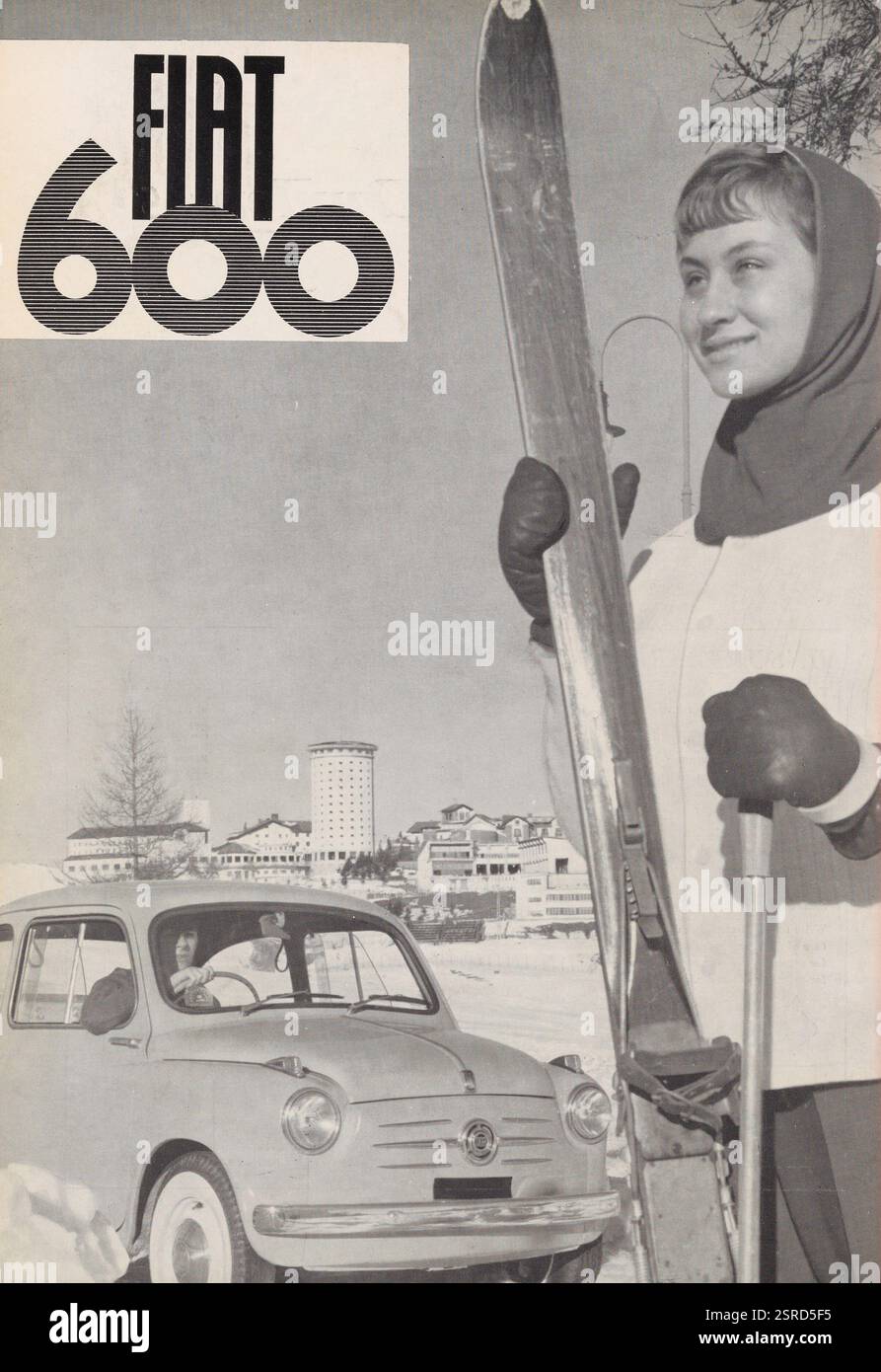1957 Swiss Fiat 600 ad Stock Photo - Alamy