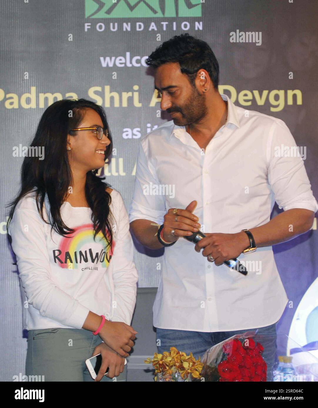 Bollywood actor Ajay Devgn daughter Nysa press conference of Smile ...