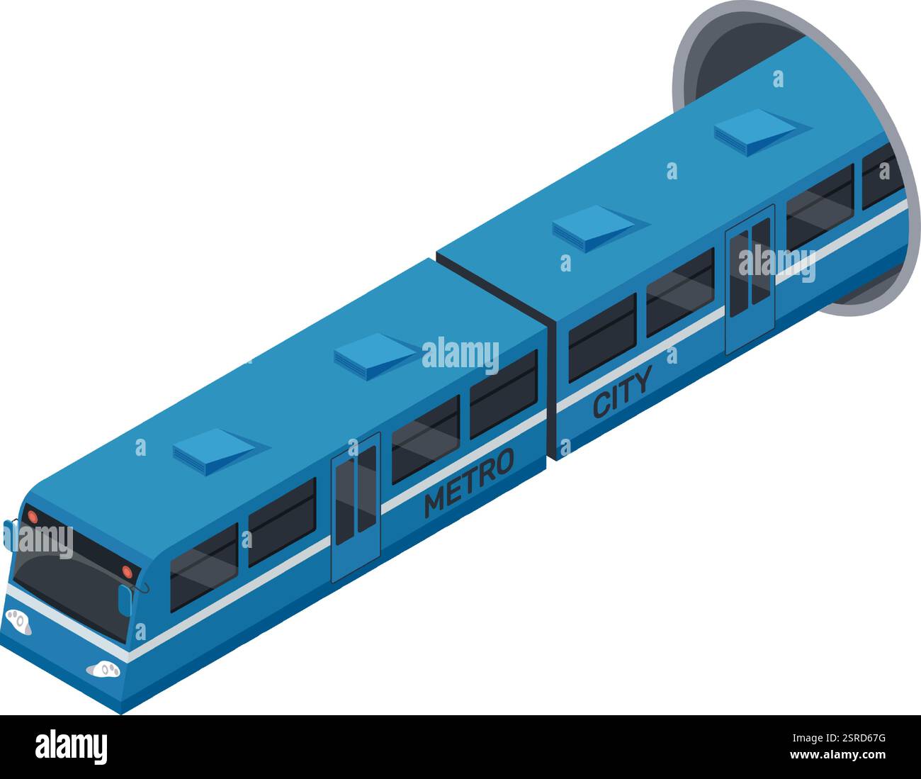 Commuter transportation system and tunnel Cut Out Stock Images ...