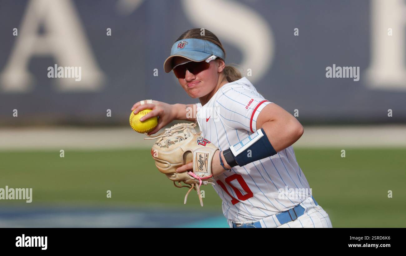 Liberty infielder Rachel Craine (10) during an NCAA softball game ...