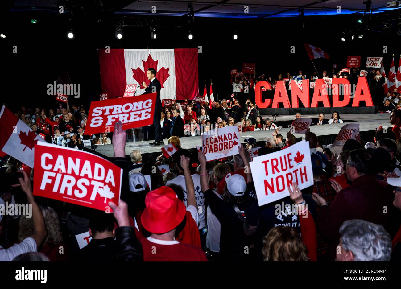 Ottawa, Can. 15th Feb, 2025. Conservative Leader Pierre Poilievre ...