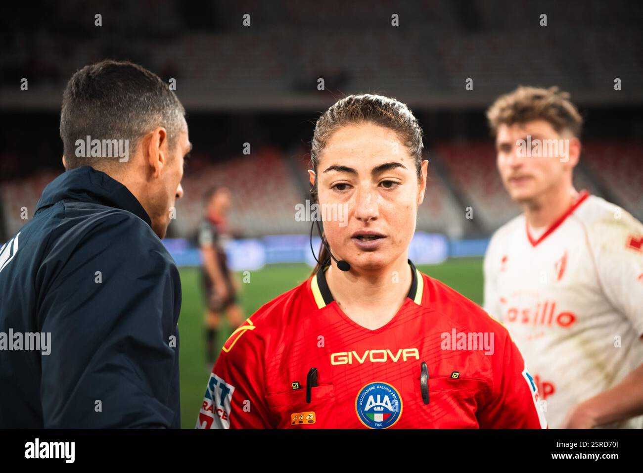Bari, Italy. 15th Feb, 2025. referee Maria Sole Ferrieri Caputi during ...