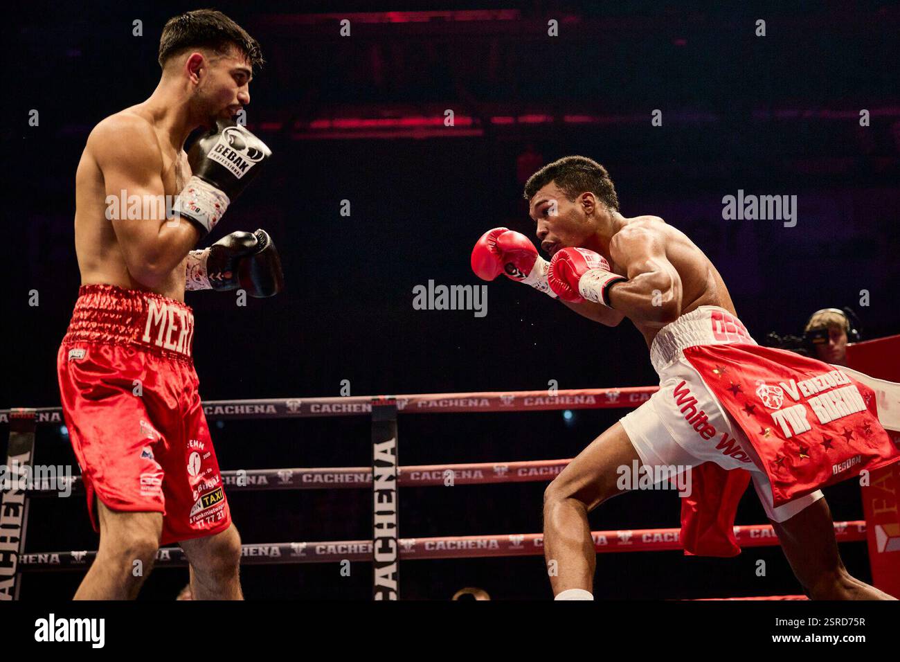 Neu Ulm, Deutschland. 15th Feb, 2025. Mert Caliskan vs. Jampier Oses GER, Felix Sturm vs ...