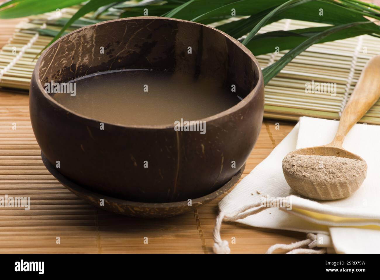 Kava drink made from the roots of the kava plant mixed with water Stock ...