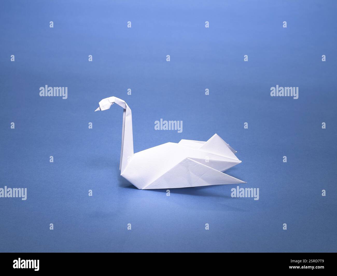 Origami swan India Asia Stock Photo - Alamy