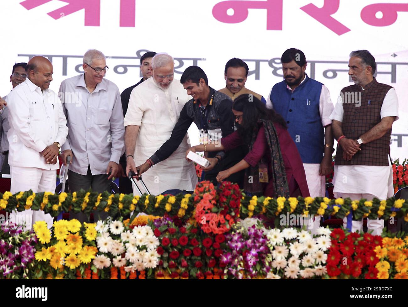 Prime Minister Narendra Modi celebrates his 66th birthday with divyangs ...