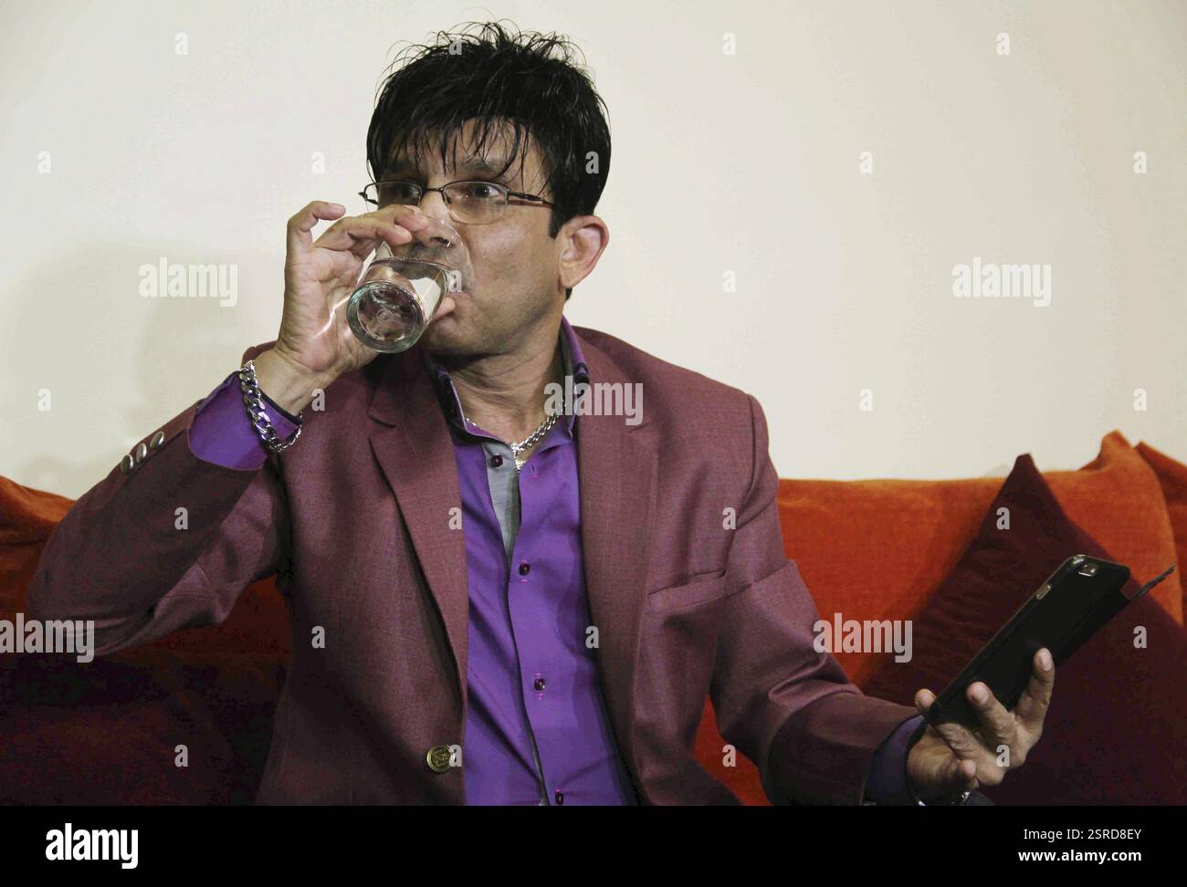 Bollywood actor filmmaker Kamaal Rashid Khan press conference telephonic conversation filmmaker ...