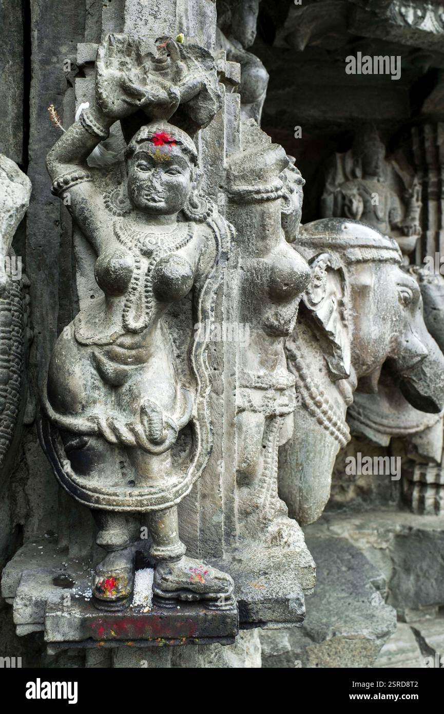Sculpture kopeshwar temple, Kolhapur, Maharashtra, India, Asia Stock ...