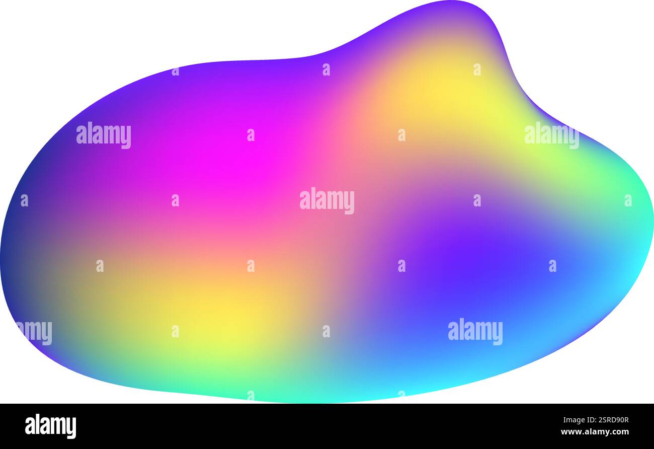 Creating a smooth gradient mesh, vibrant and colorful abstract ...