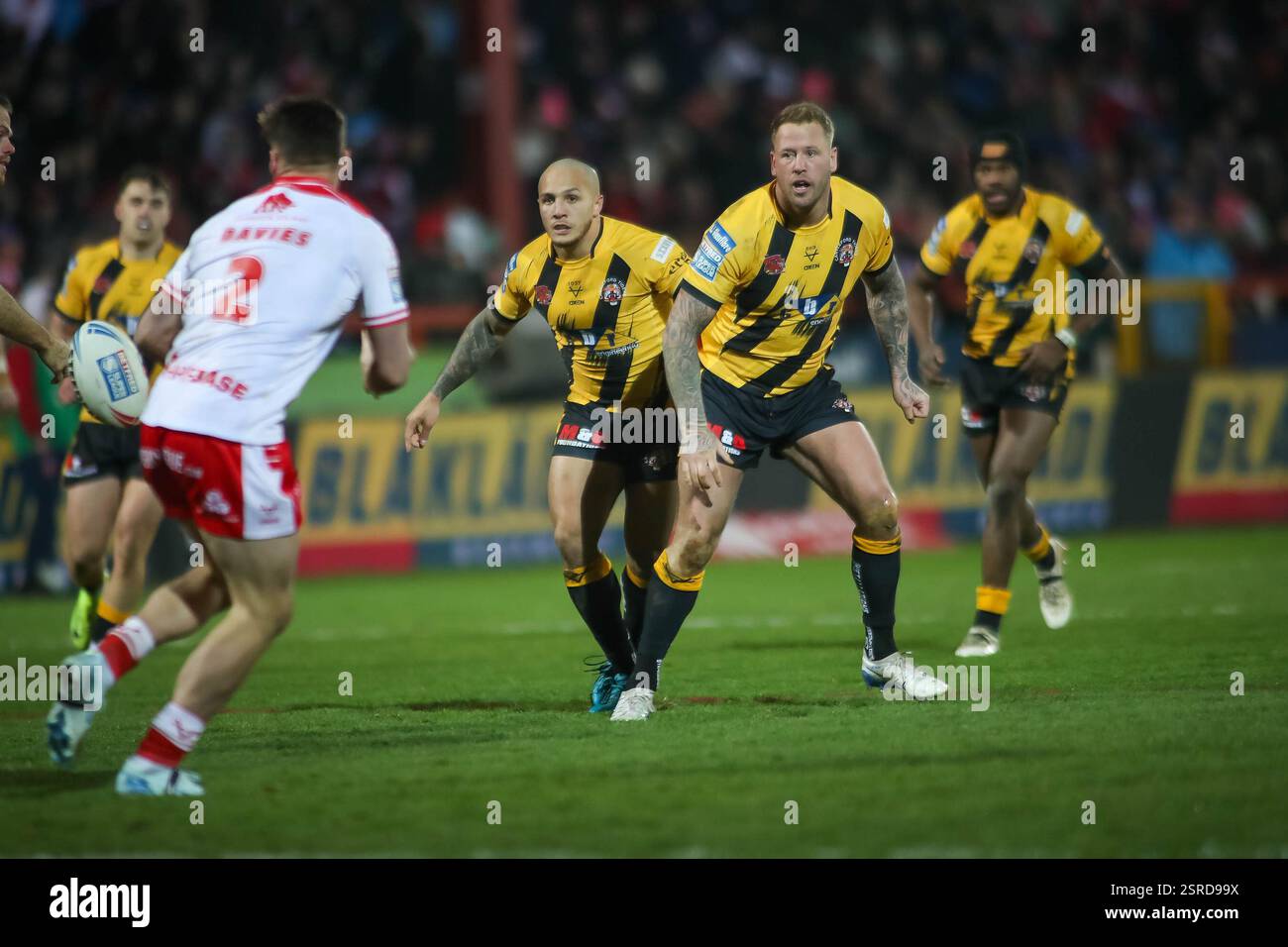 Joe Westerman and Liam Horne of Castleford*** during the Super League ...