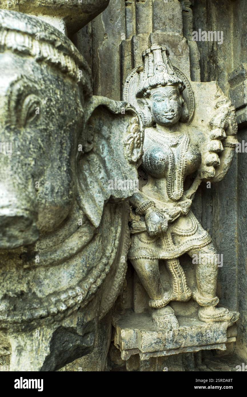 Sculpture kopeshwar temple, Kolhapur, Maharashtra, India, Asia Stock ...