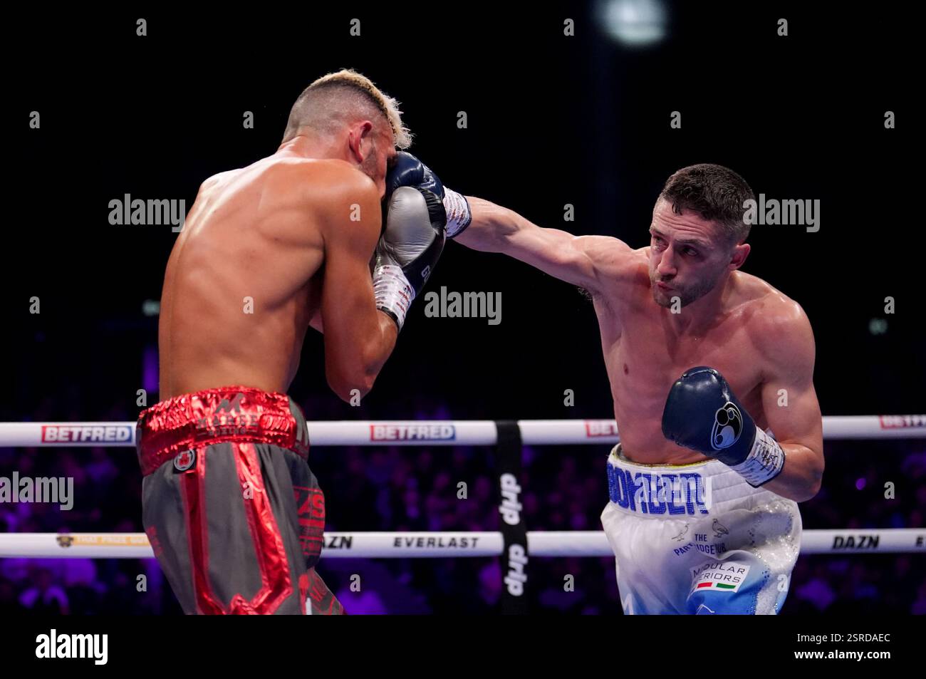 Reece Bellotti (right) in action against Michael Gomez Jr (left)the Co ...