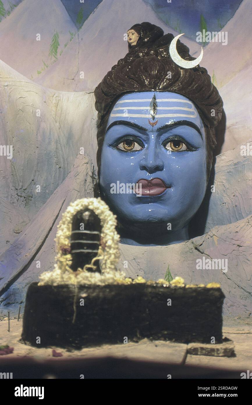 Lord Shiva and pindi during Ganesh festival, Pune, Maharashtra, India ...