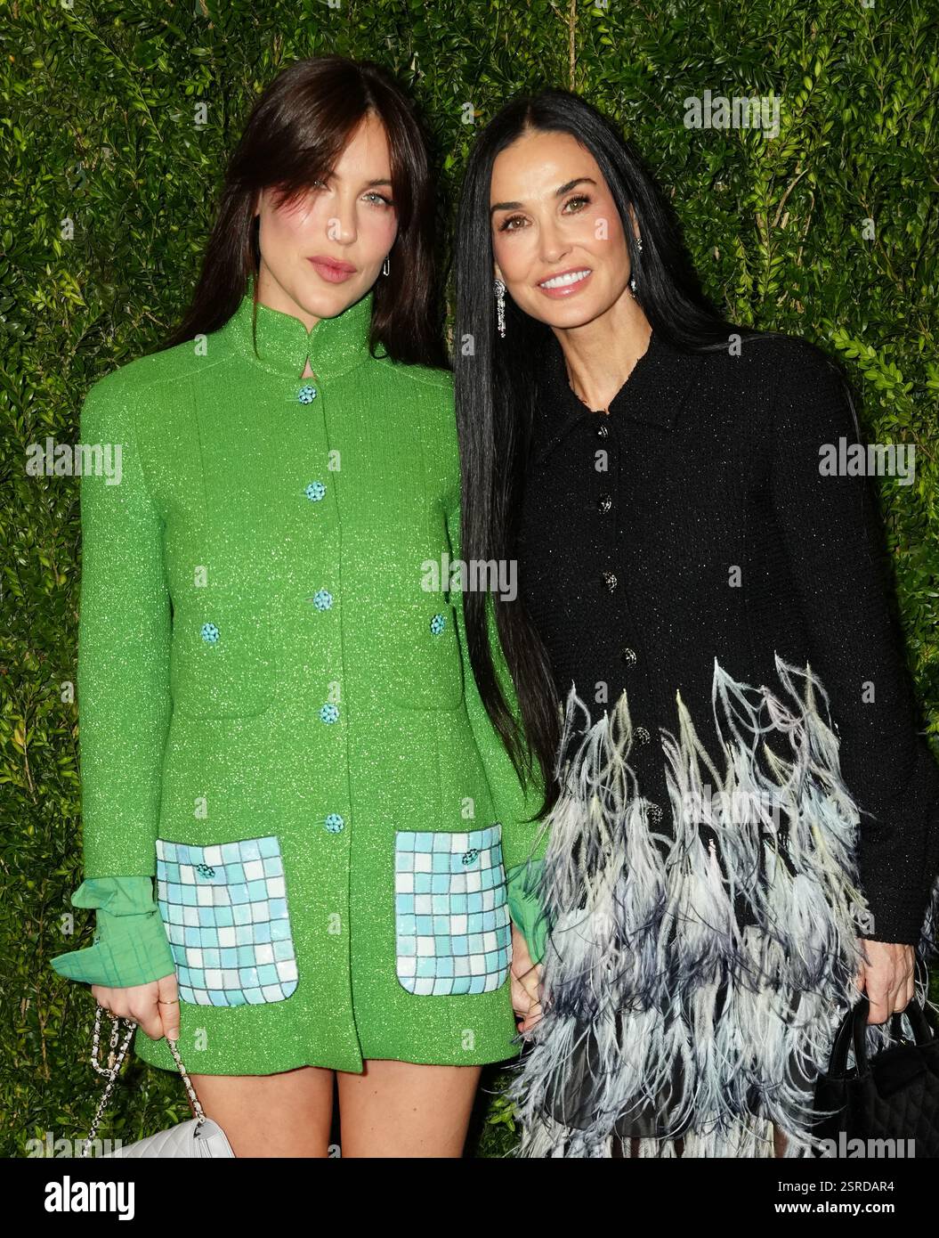 Scout Willis and Demi Moore arriving for the Charles Finch and Chanel ...