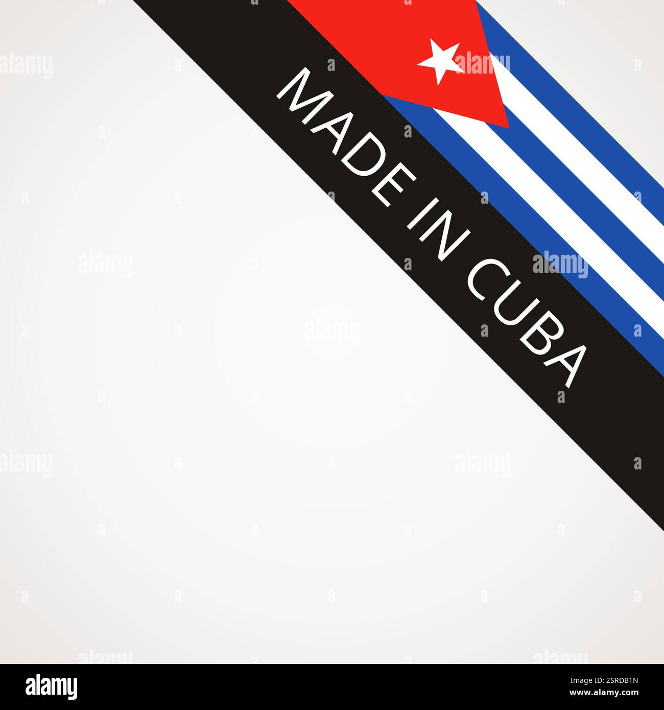 Made in Cuba - corner symbol with Cuban flag Stock Vector Image & Art ...